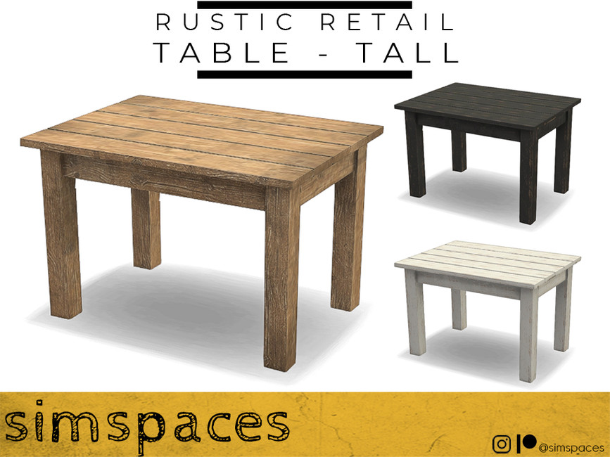 The Sims Resource - Rustic Retail - table - tall