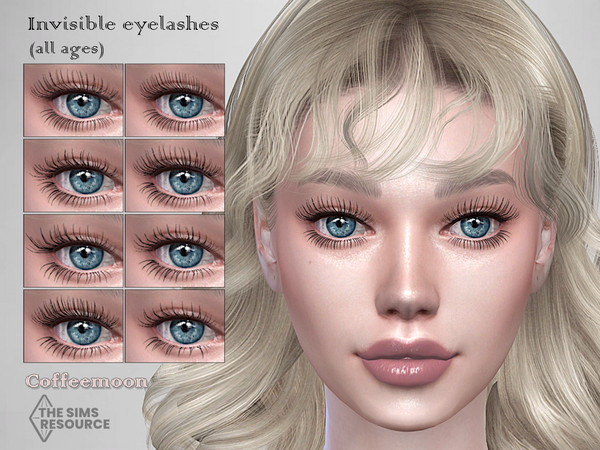 The Sims Resource - Thick 3D eyelashes for male (Child)