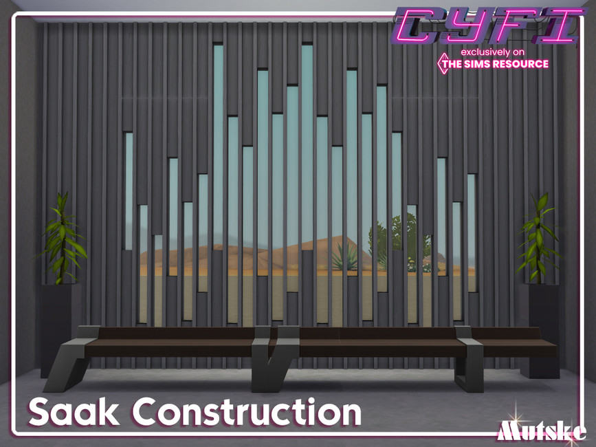 The Sims Resource - CyFi Saak Wood Panel Windows