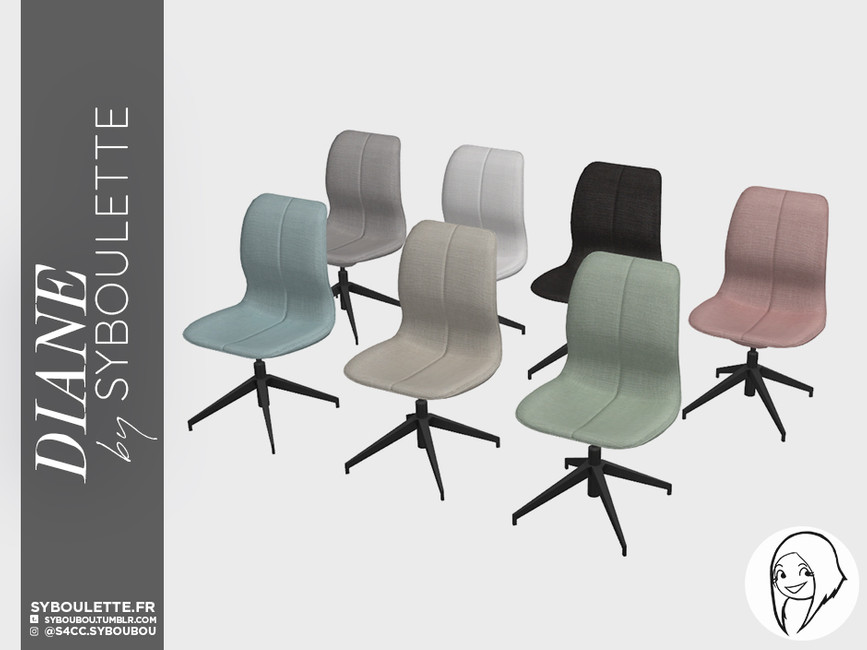 The Sims Resource - Diane - Desk chair