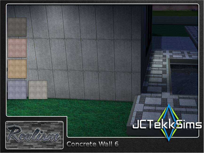The Sims Resource - Concrete Wall 6