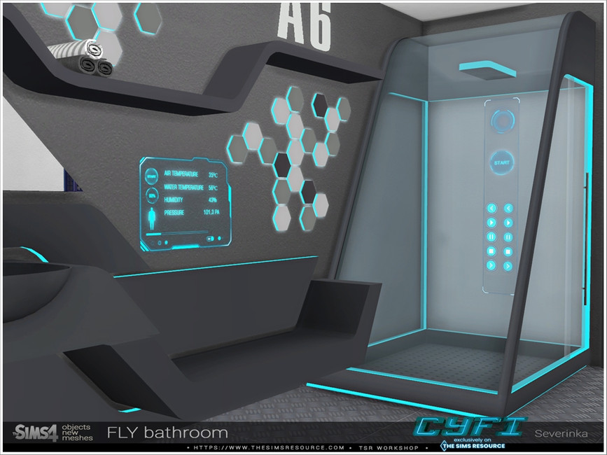 The Sims Resource - CyFi Fly bathroom