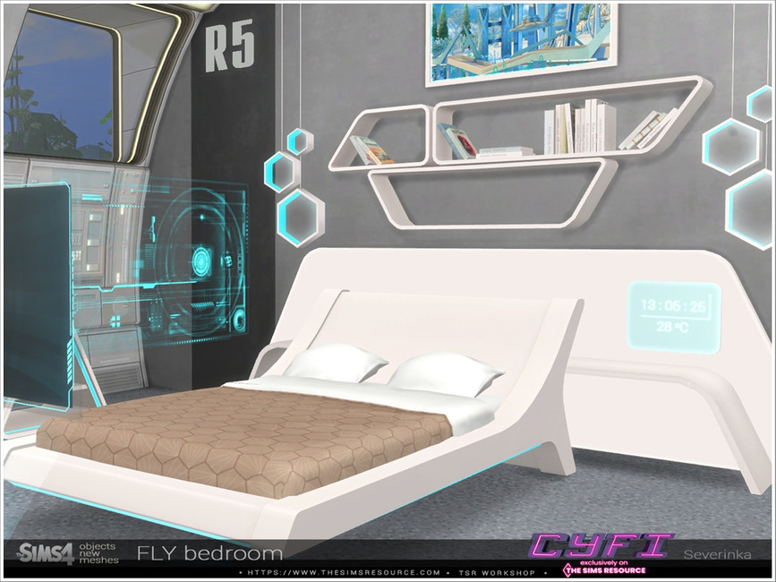 The Sims Resource - CyFi Fly bedroom