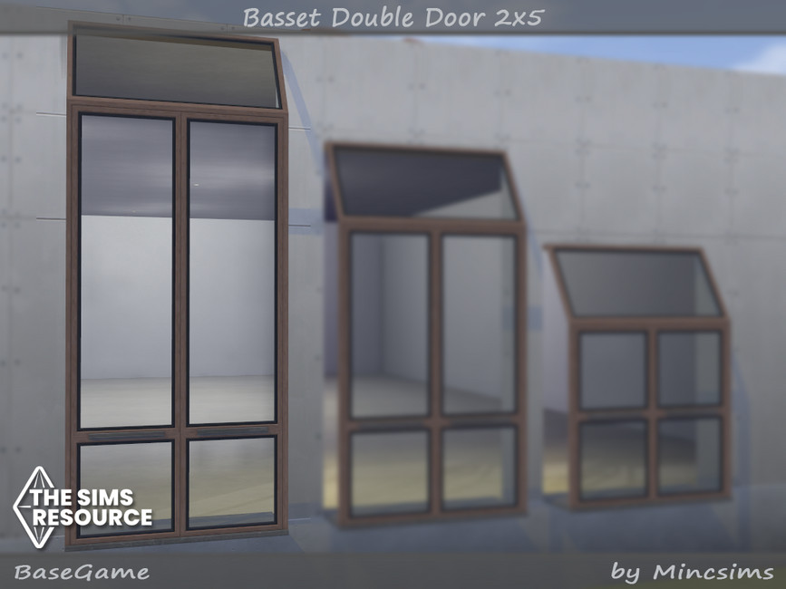 The Sims Resource - Minc Basset Double Door 2x5