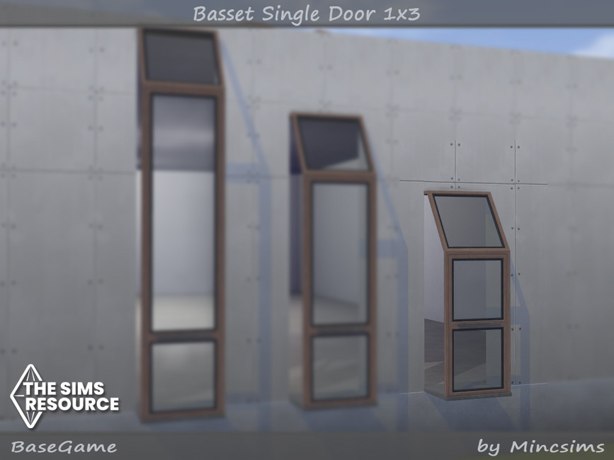 The Sims Resource - Minc Basset Single Door 1x3
