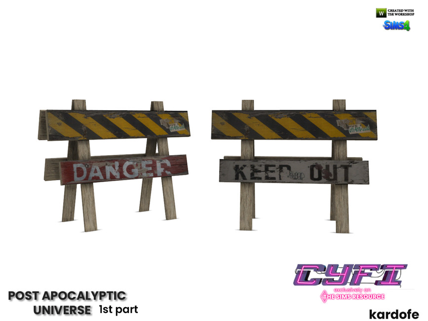 The Sims Resource - CYFI_kardofe_Post apocalyptic universe_Danger