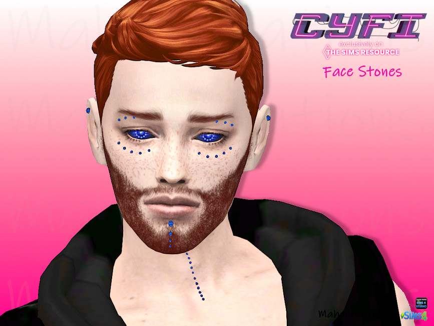 The Sims Resource - CyFi - Face Stones (Male)