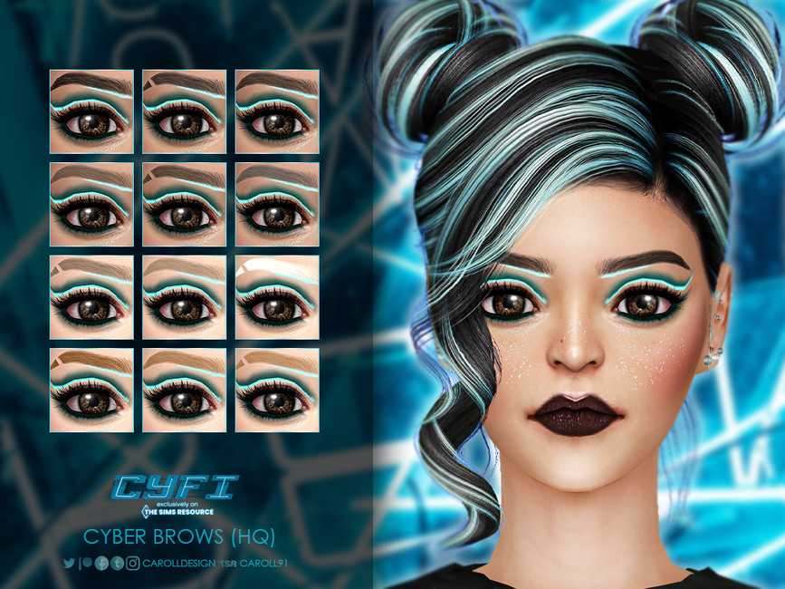 The Sims Resource - CyFi Cyber Brows