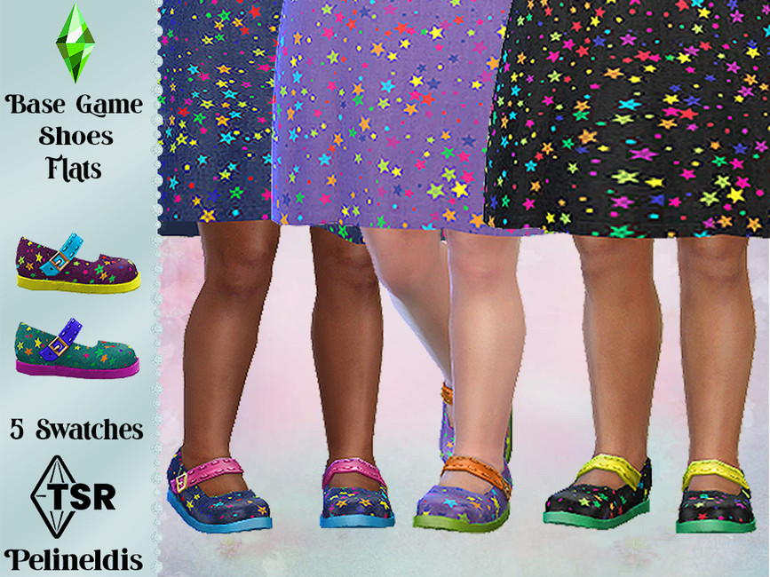 The Sims Resource - Confetti Stars Mary Janes