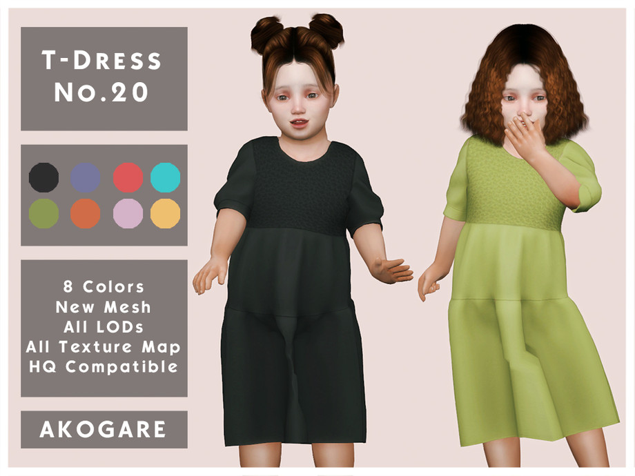 The Sims Resource | T-Dress No.20