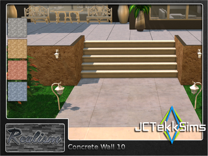The Sims Resource - Concrete Wall 10