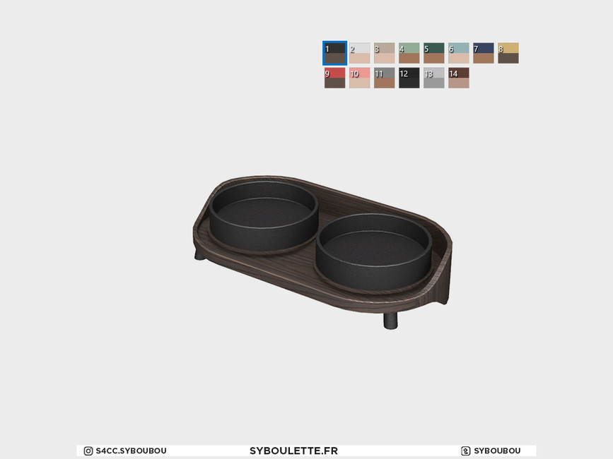 The Sims Resource - Meow & Woof - Food & water bowl