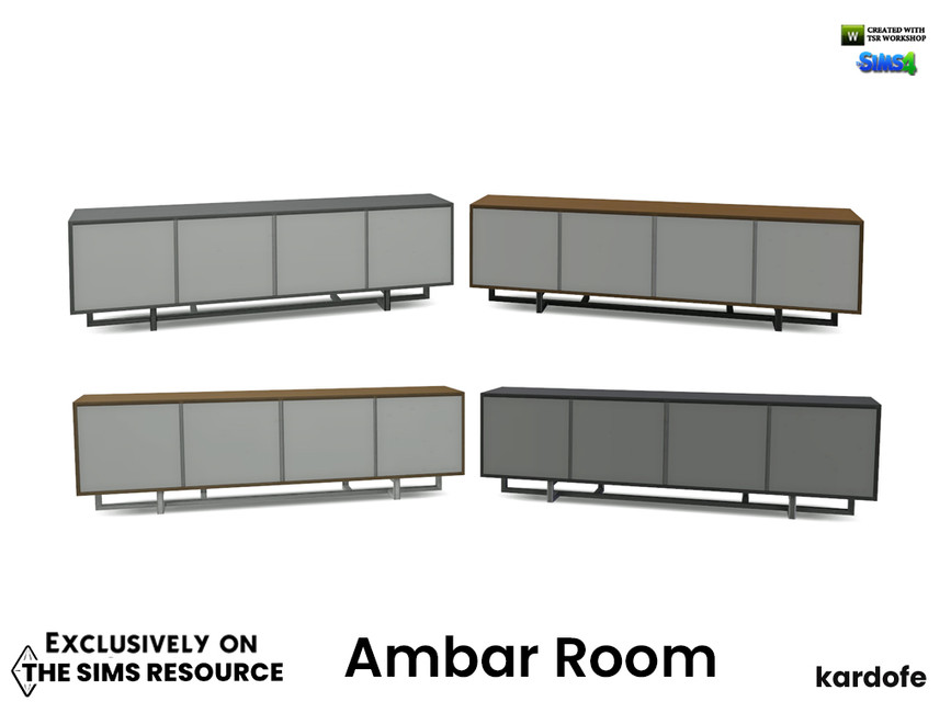 The Sims Resource - kardofe_Ambar Room_Sideboard