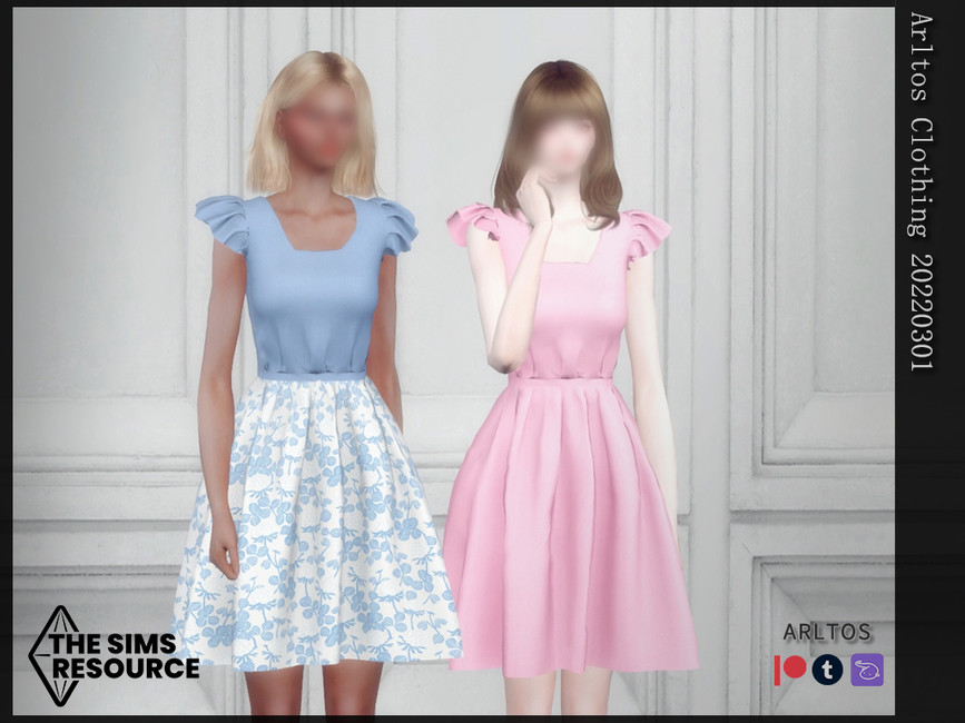 The Sims Resource - Ruffle dress / 20220301