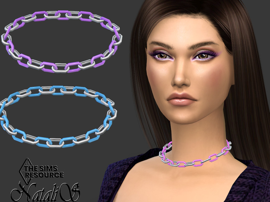 The Sims Resource - Acrylic link metal chain