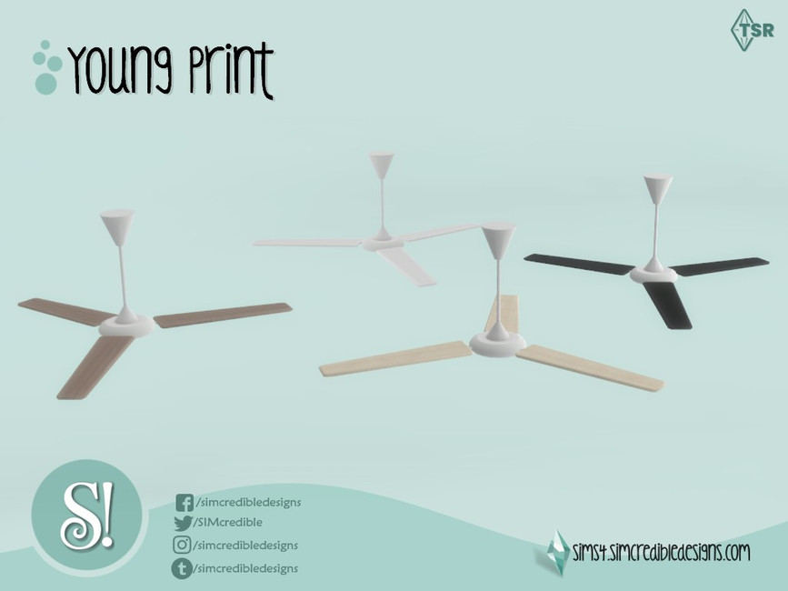 The Sims Resource - Young Print ceiling fan