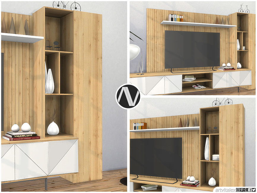 The Sims Resource - Iona Living Room TV Units