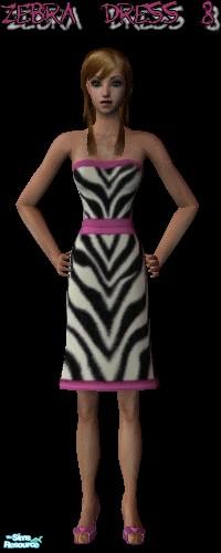 The Sims Resource - Zebra Dress Collection - Number 8