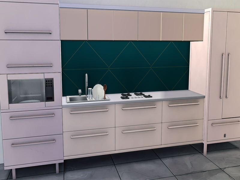 The Sims Resource | Twilight geometric backsplash