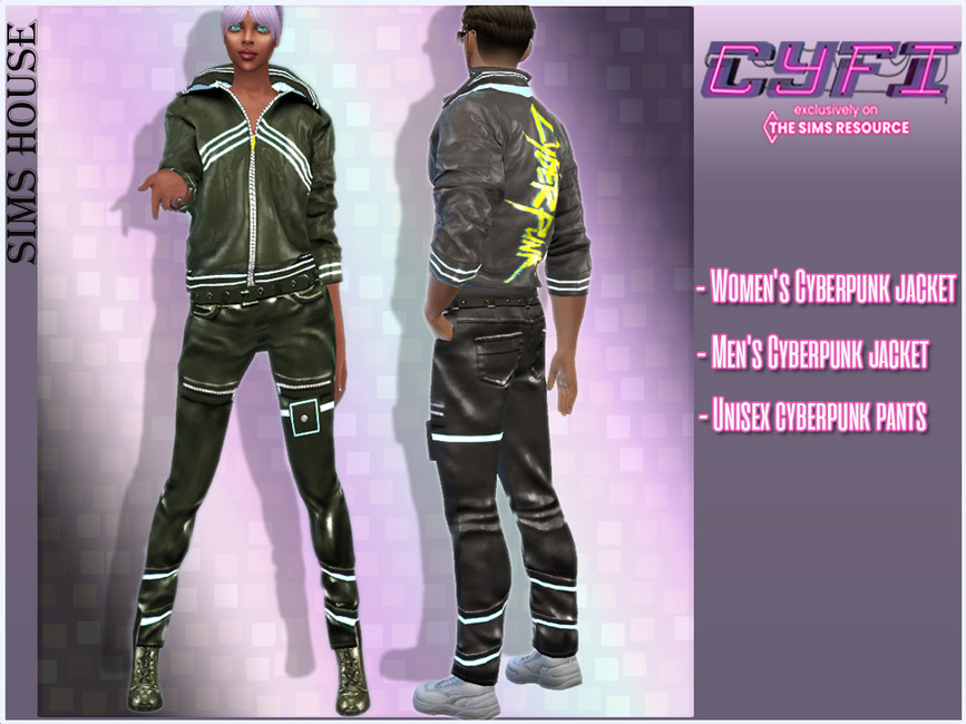 The Sims Resource - Women's Cyberpunk jacket