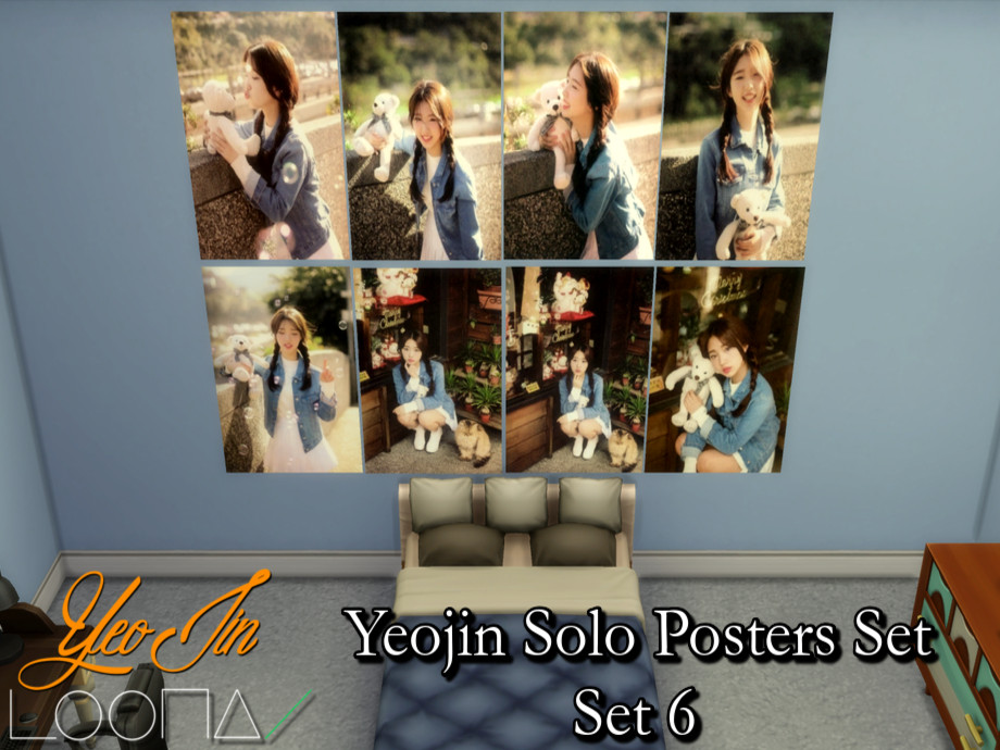 The Sims Resource - Yeojin(Loona) Solo Posters Set 6 - REQUIRES MESH