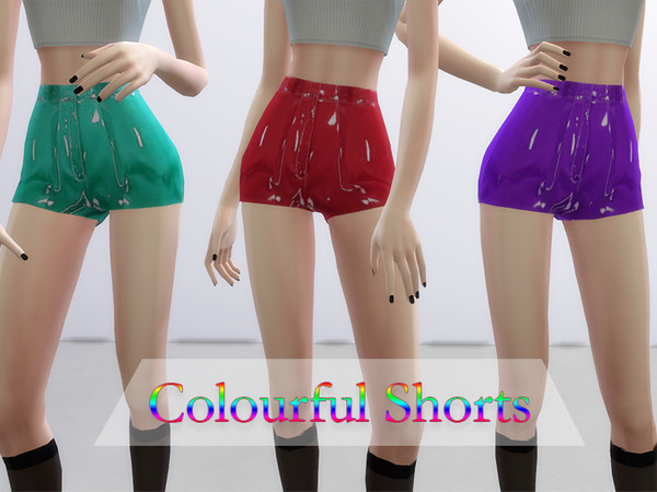 The Sims Resource | Colorful Shorts