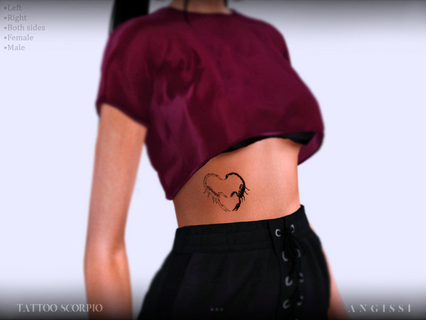 The Sims Resource | Tattoo-Scorpio