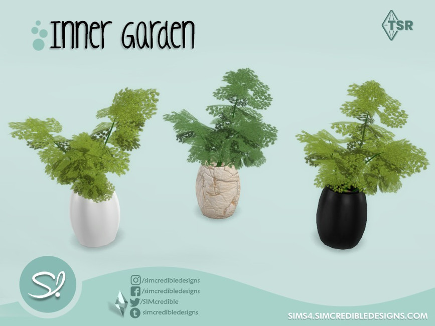 The Sims Resource - Inner garden potted foliage