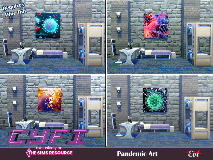 The Sims Resource - CYFI_Pandemic Art