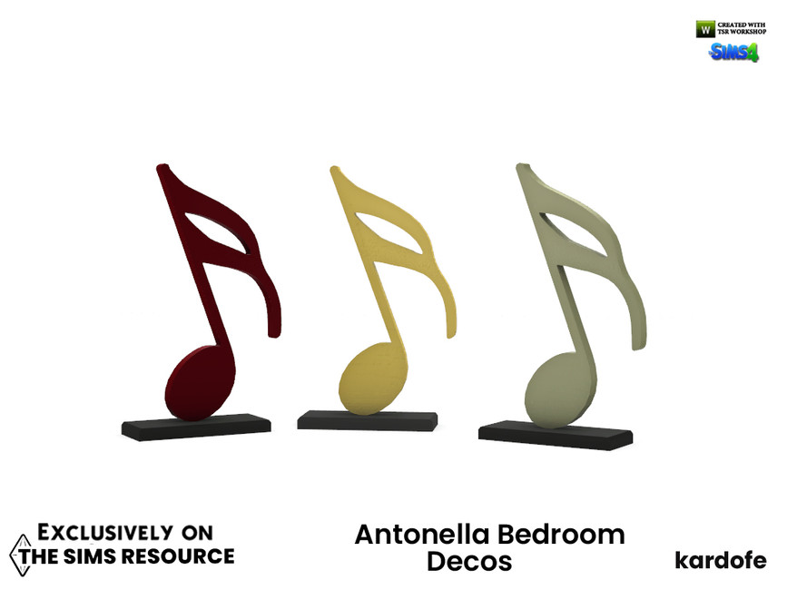 The Sims Resource - kardofe_Antonella Bedroom_Musical note