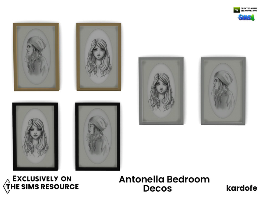 The Sims Resource - kardofe_Antonella Bedroom_Pictures