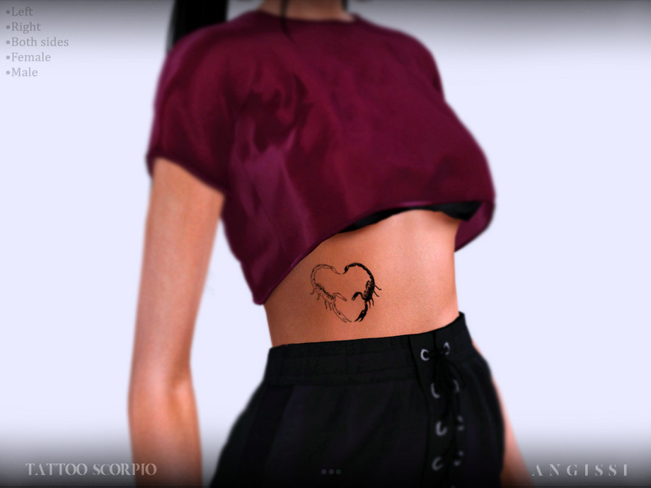 The Sims Resource | Tattoo-Scorpio