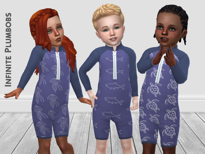 The Sims Resource - IP Toddler Sea Animal Wetsuit