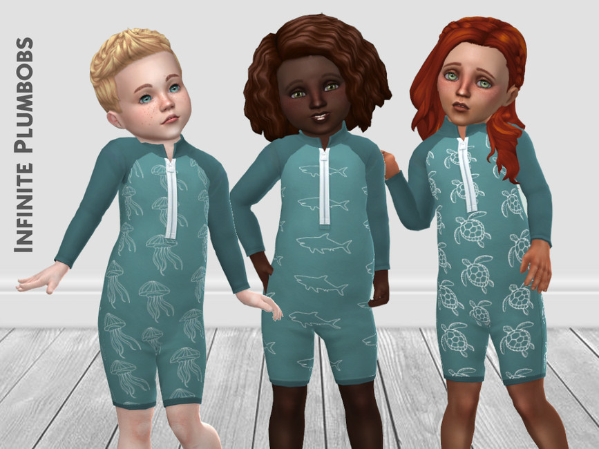 The Sims Resource - IP Toddler Sea Animal Wetsuit