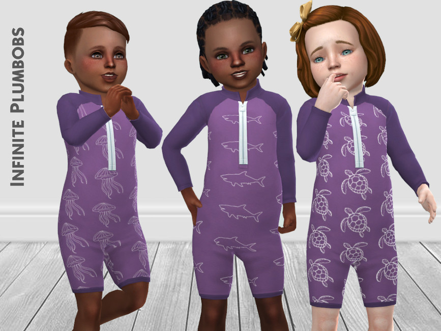 The Sims Resource - IP Toddler Sea Animal Wetsuit