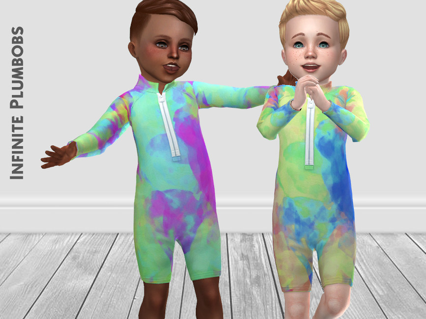 The Sims Resource - Toddler Watercolour Wetsuit