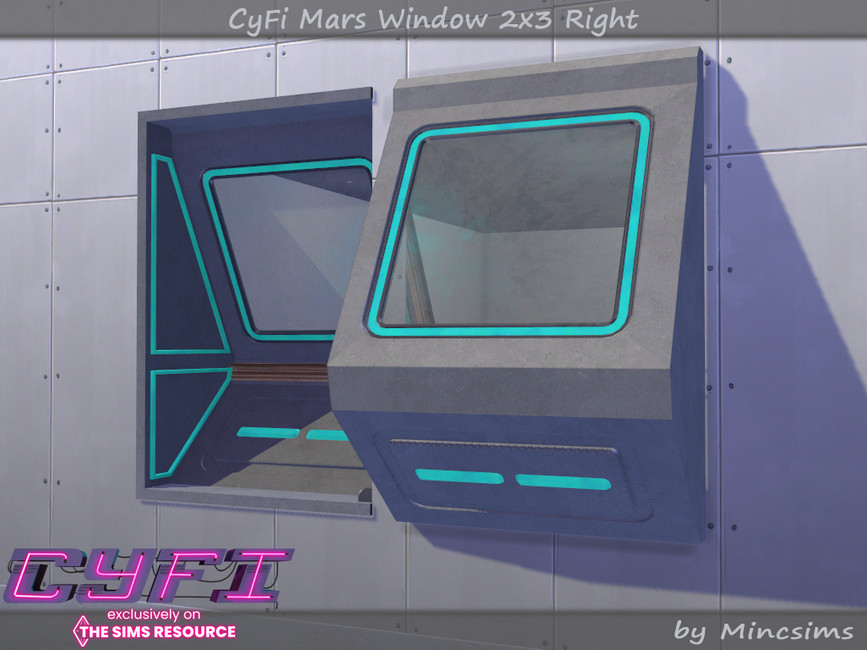 The Sims Resource - CyFi Mars Window 2x3 Right