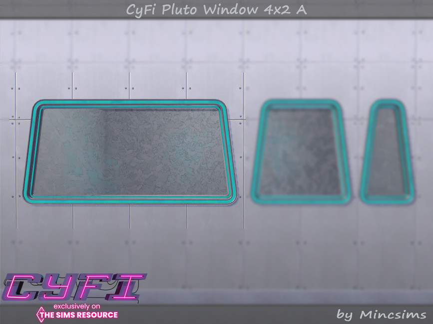 The Sims Resource - CyFi Pluto Window 4x2 A