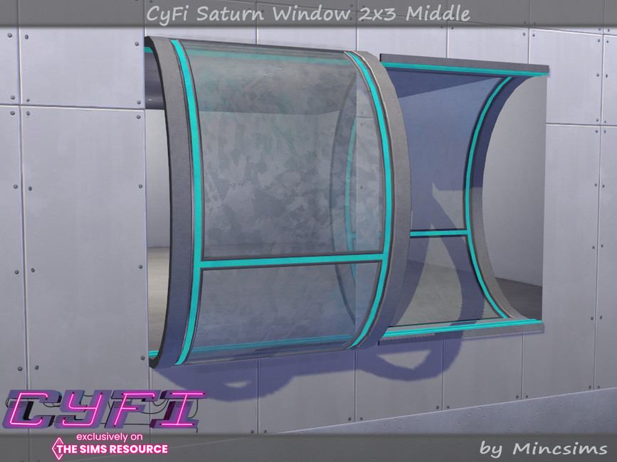 The Sims Resource - CyFi Saturn Window 2x3 Middle