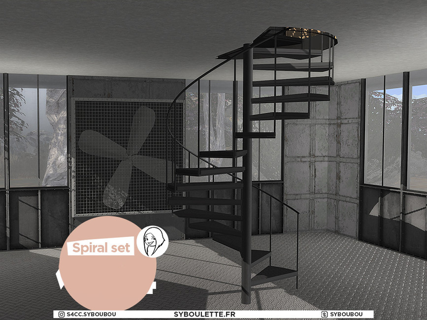 The Sims Resource - [Patreon] Scripted - Functional spiral stairs (Part 1)