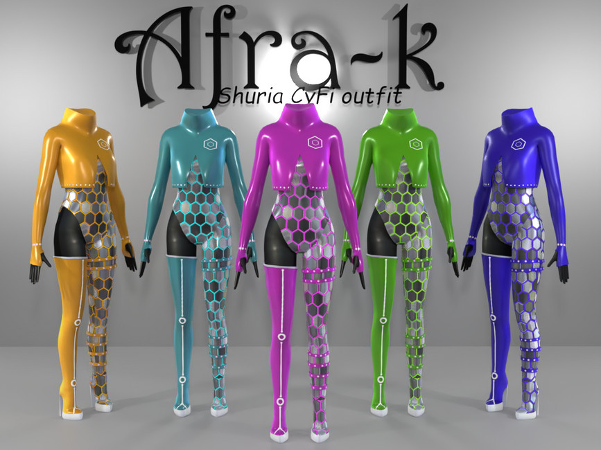 The Sims Resource - CyFi Shuria outfit