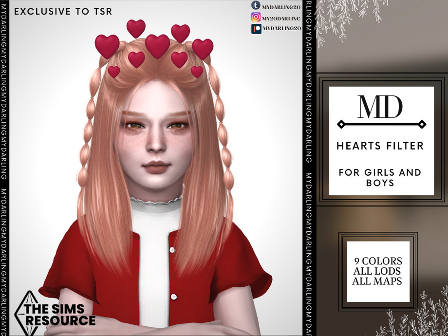 The Sims Resource | HEARTS FILTER CHILD