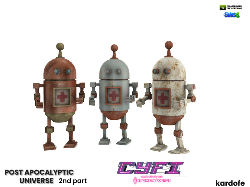 The Sims Resource - CYFI_kardofe_Post apocalyptic universe_Medical bot