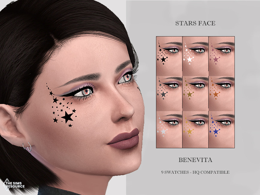 The Sims Resource - Stars Face [HQ]