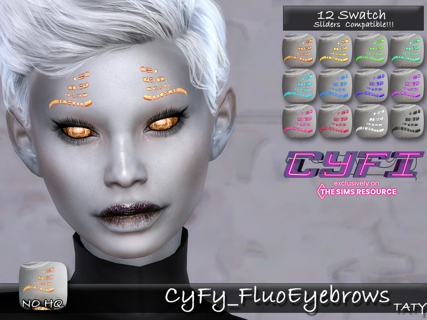 The Sims Resource - CyFy_FluoEyebrows