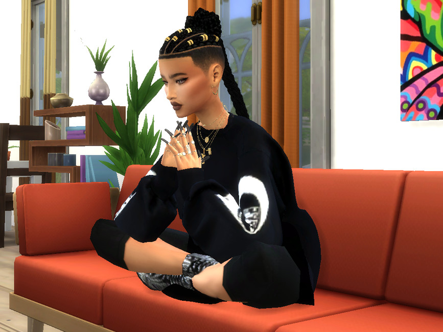 The Sims Resource - Fun Bun Cornrows