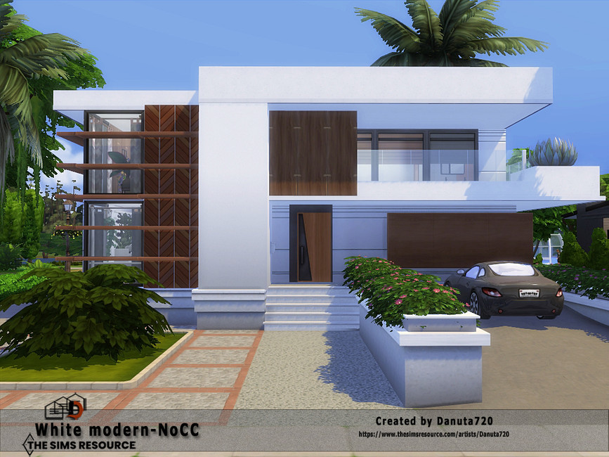 The Sims Resource - White modern - No CC