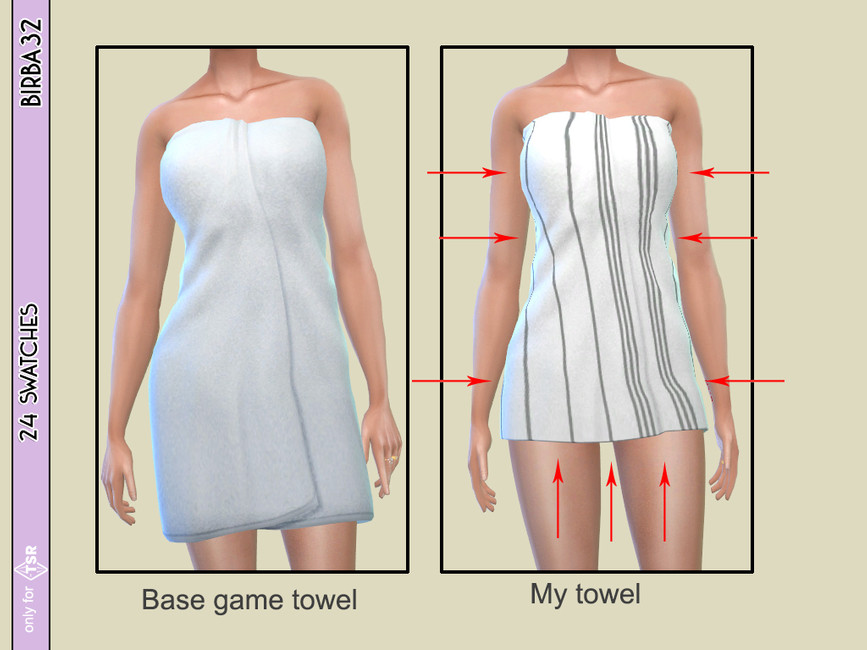 The Sims Resource - Shorty Towel