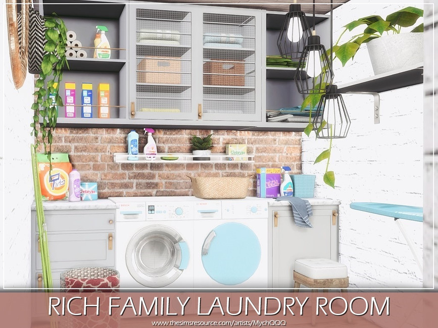The Sims Resource - Rich Family Laundry Room