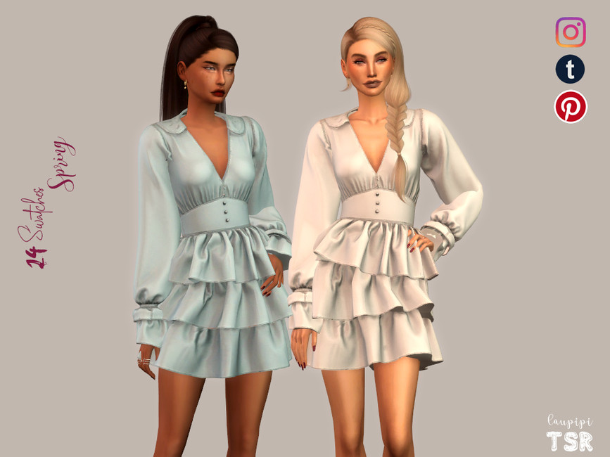 The Sims Resource - Spring Dress - DR452